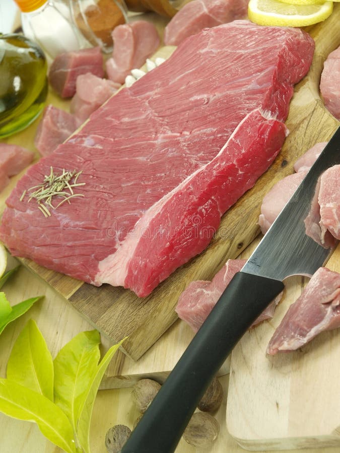 Raw meat stock image. Image of barbecue, dinner, uncooked - 16731607