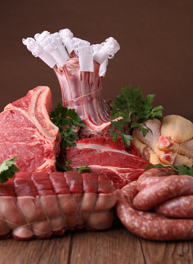 Raw meat stock image. Image of studio, cuisine, meat - 24010109