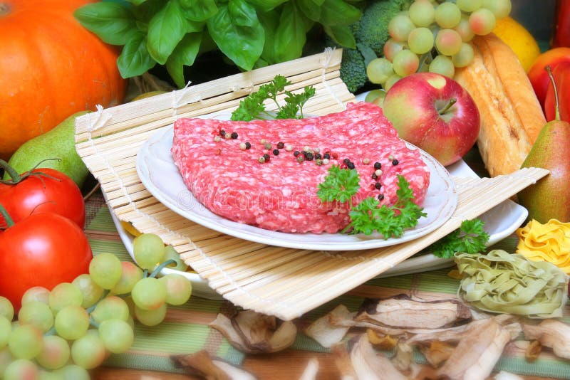 Raw meat stock image. Image of mouthwatering, food, restaurant - 6568361