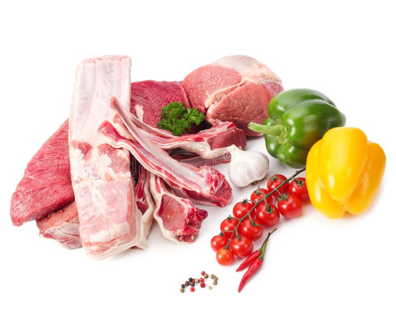Raw meat assortment stock image. Image of slice, food - 21848913