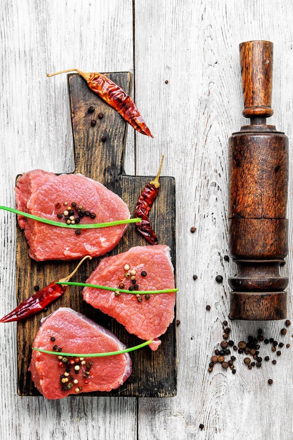 Raw meat beef stock image. Image of groceries, striploin - 83545091