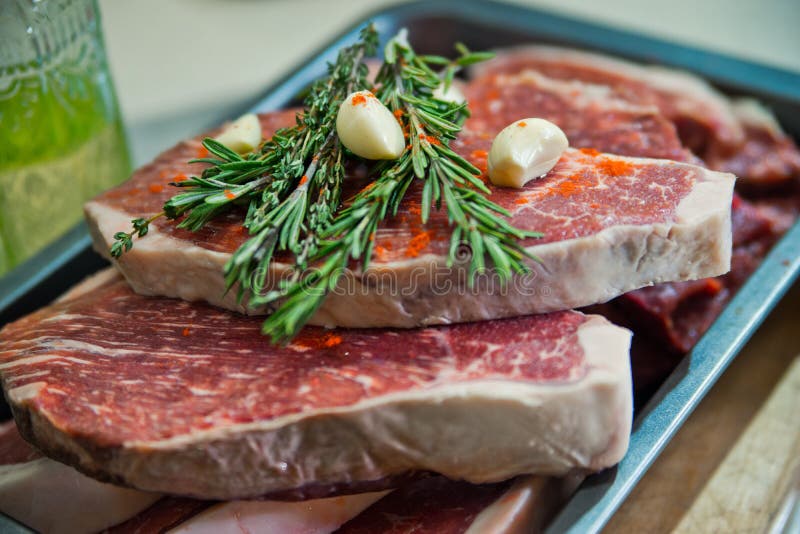 Raw meat before cooking stock photo. Image of dinner - 142524014