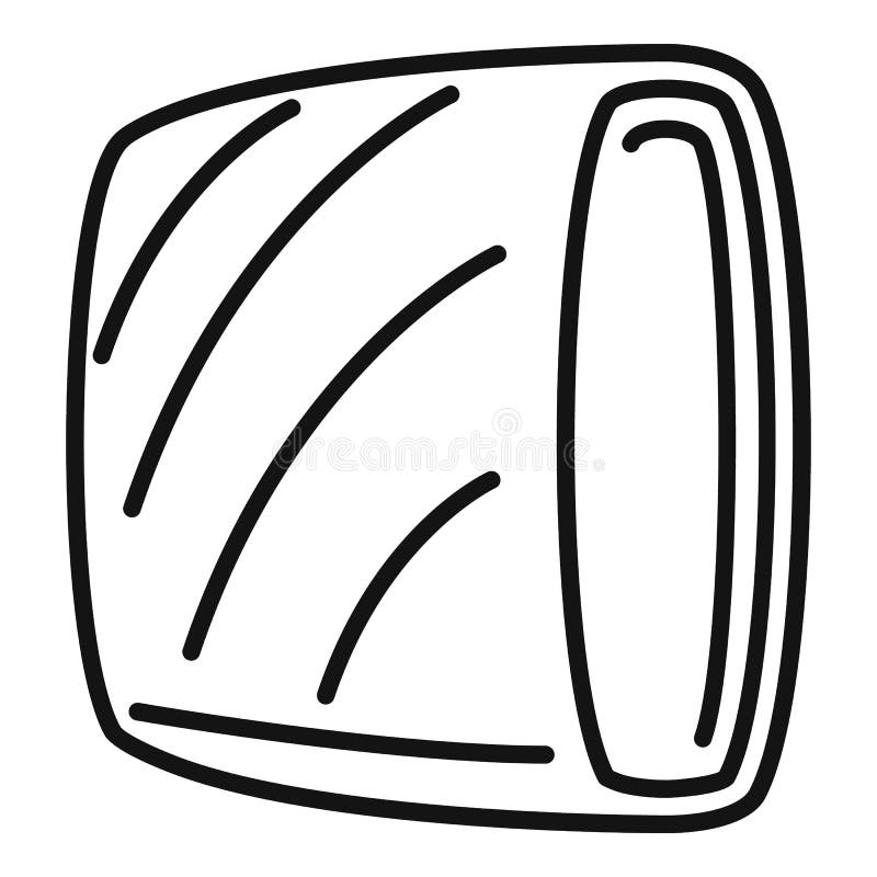 Raw Meat Icon, Outline Style Stock Illustration - Illustration of ...