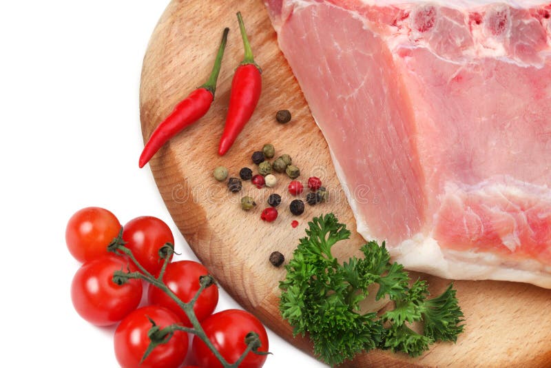 Raw meat with ingredients stock photo. Image of cutting - 21569784