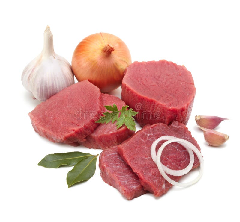 Raw meat isolated stock photo. Image of beef, fillet - 17147554