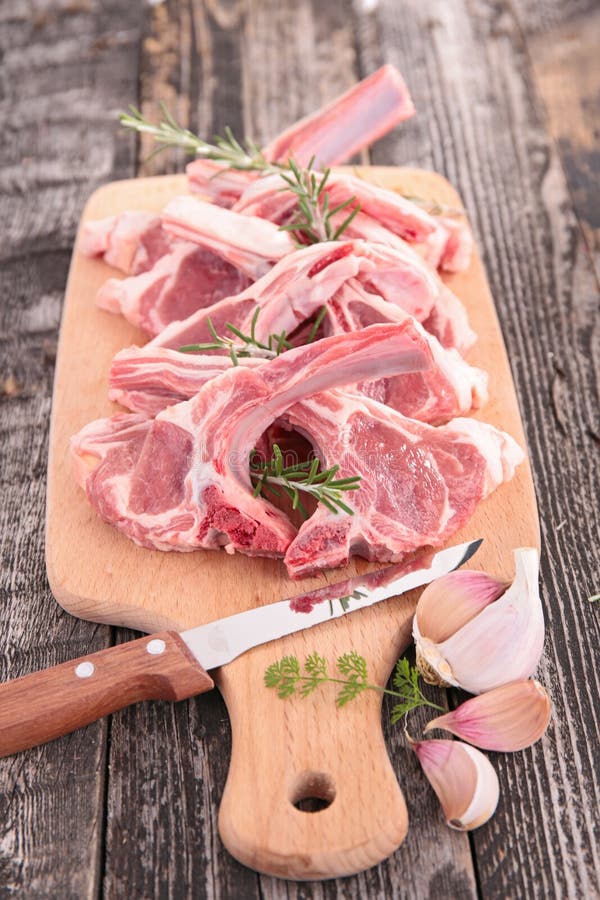 Raw meat, lamb ribs stock photo. Image of fresh, cuisine - 46480838