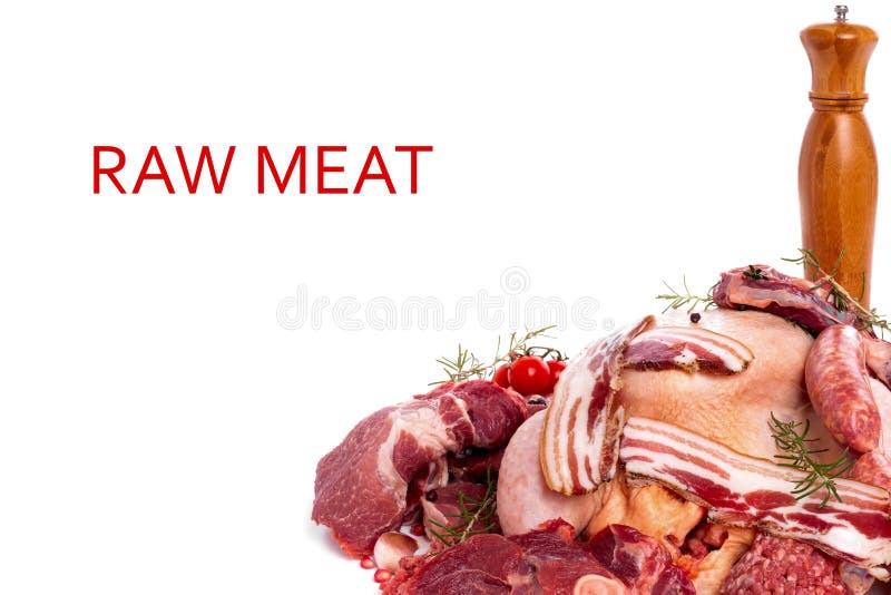 Raw Meat Mixed stock image. Image of muscle, ground, culinary - 34499997
