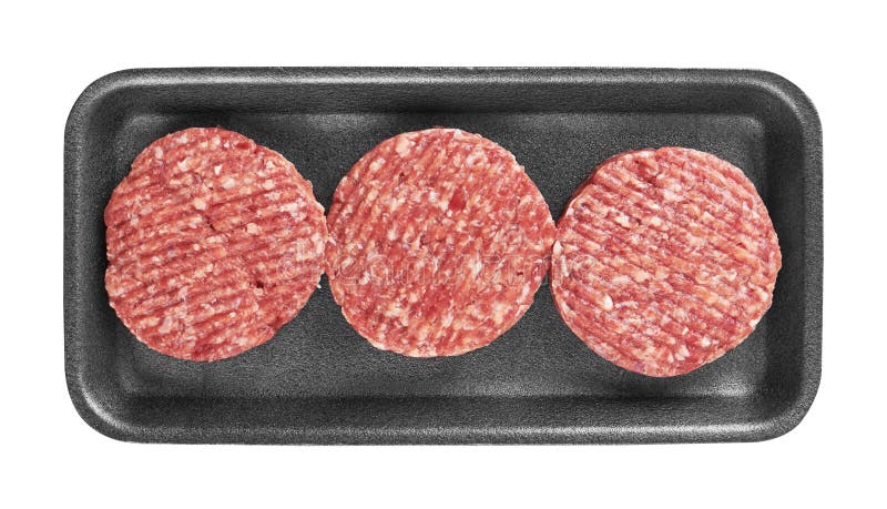 Raw meat patty in package stock image. Image of beef - 71801735