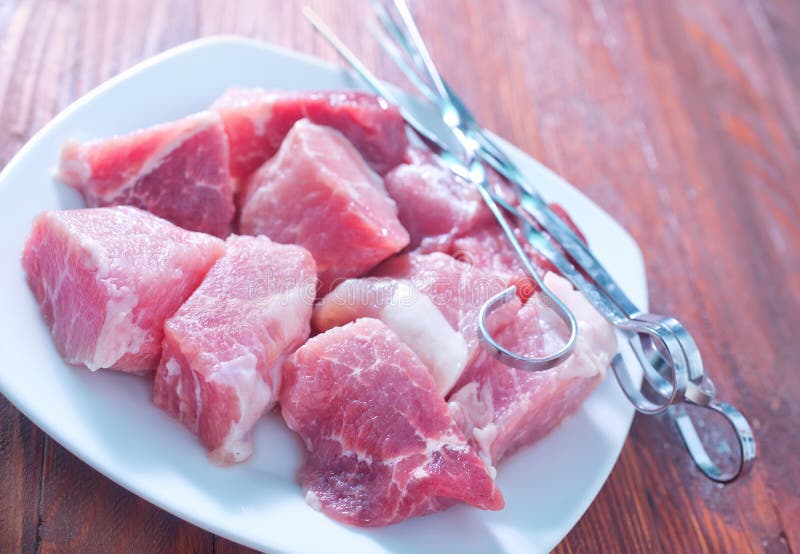 Raw meat stock image. Image of side, plate, restaurant - 44050345