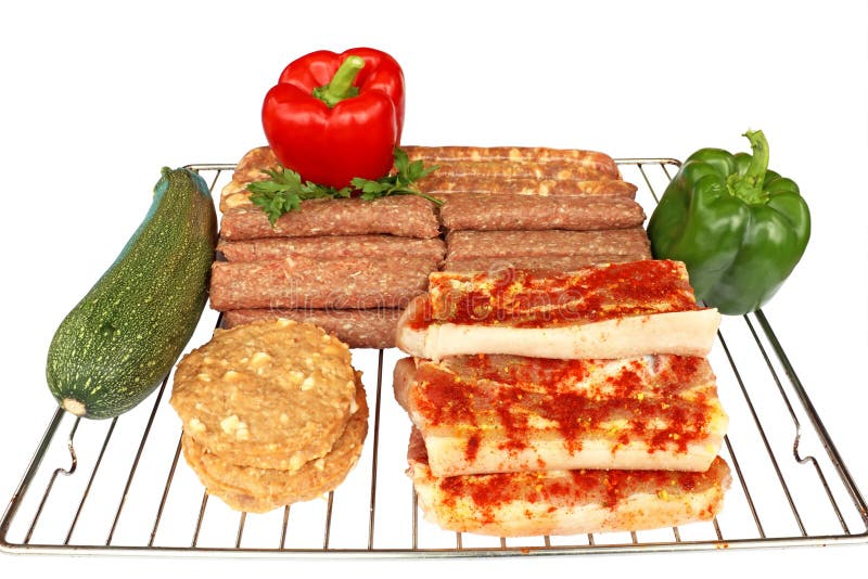 Raw Meat Ready For Barbecue Stock Image - Image of fire, barbecue: 18380301