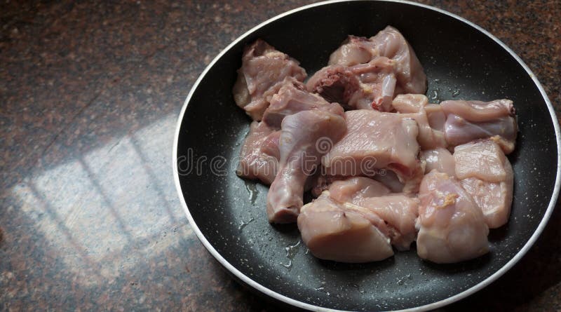 Raw Meat Ready To Be Cooked Kept in Pan Stock Image - Image of mutton ...