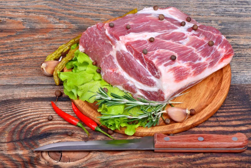 Raw Meat Selection with Herbs Stock Photo - Image of herbs, green: 36578016