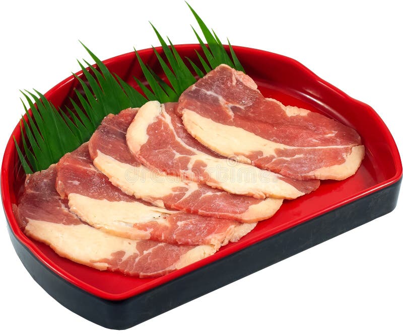 Raw Meat Slice stock image. Image of beef, suki, food - 42496925