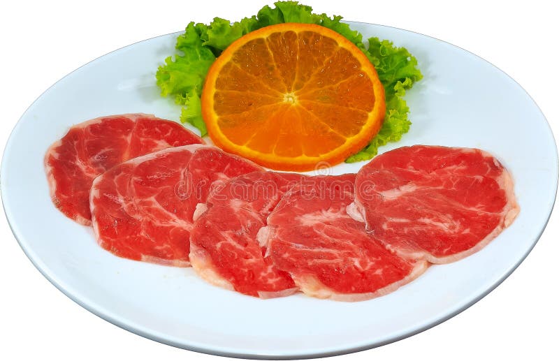 Raw Meat Slice stock photo. Image of boil, grill, steak - 42488836