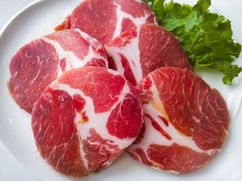 Raw meat stock photo. Image of detail, bacon, eatable - 42858620