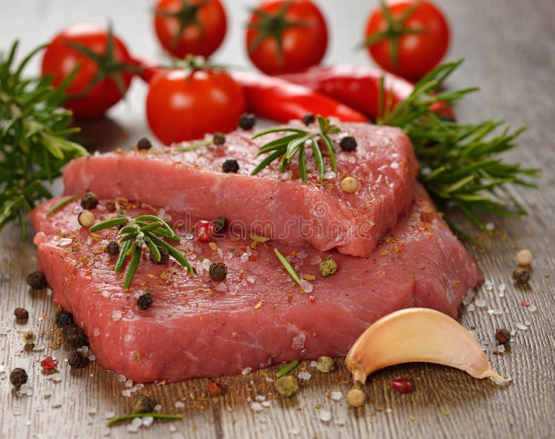 Raw meat stock photo. Image of freshness, seasoning, brown - 35715242