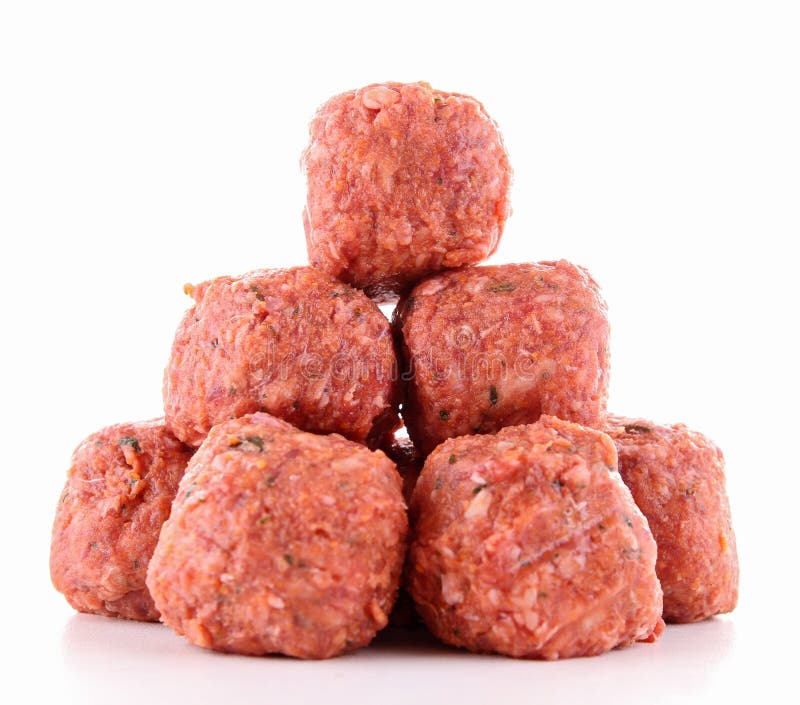 Raw meatballs stock image. Image of meatball, fresh, cook - 38430949