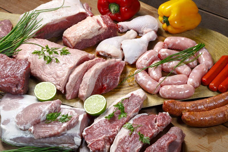Raw meats stock photo. Image of diet, beefsteak, cuisine - 60161972