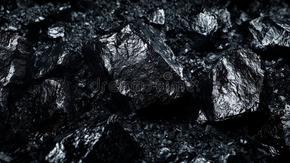 Raw Metallic Lithium Ore with Rugged, Reflective Surfaces. Stock Photo ...