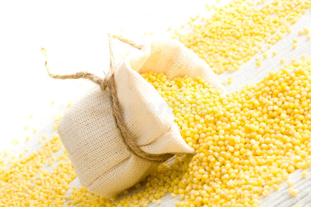 Raw Millet stock image. Image of baking, kernels, provender - 7645759