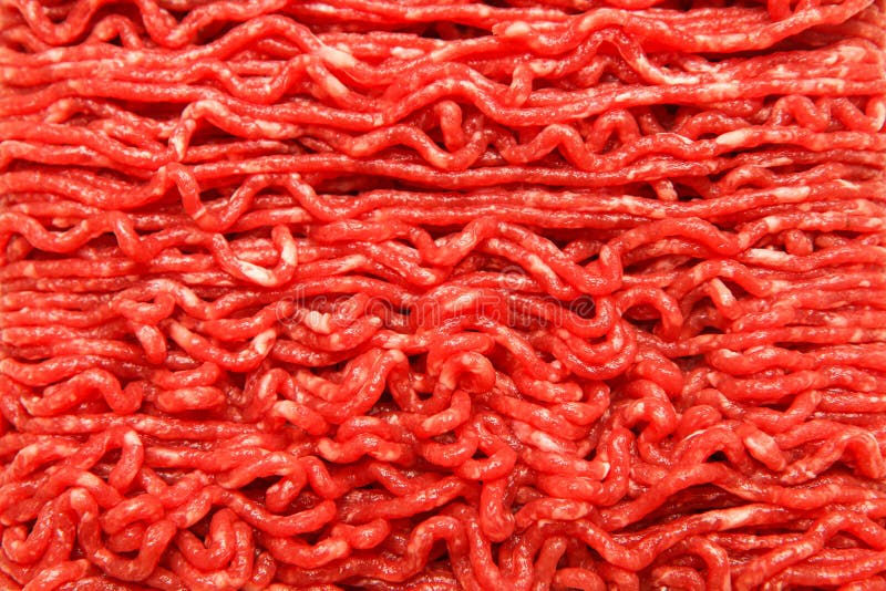 The Raw Minced Beef Meat Texture Detail. Stock Photo - Image of ...