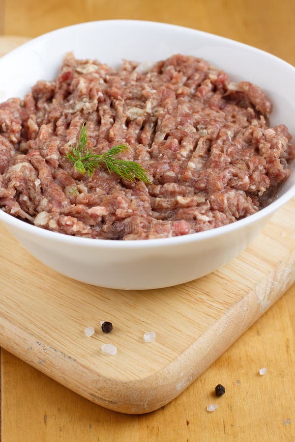 Raw minced meat stock image. Image of protein, eating - 22992967