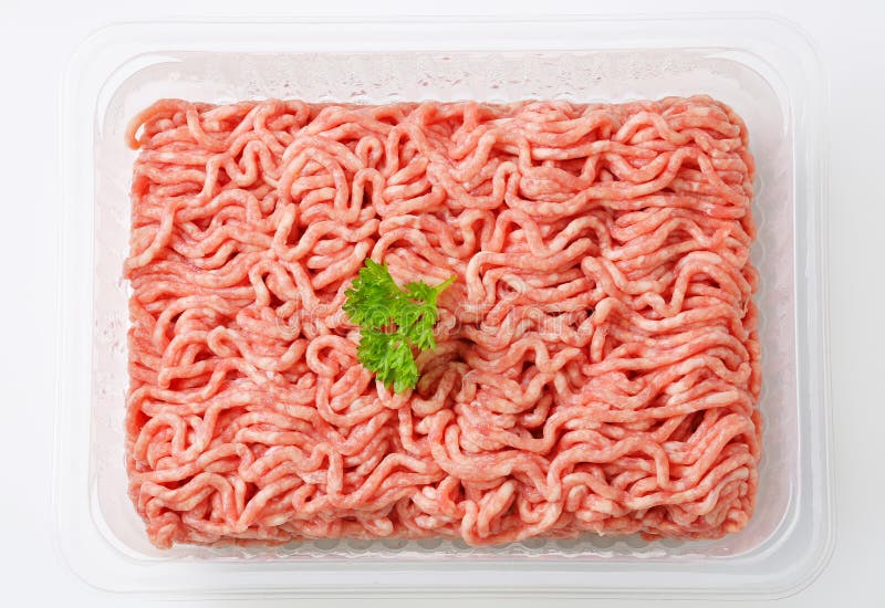 Raw minced meat stock image. Image of fresh, closeup - 28682189