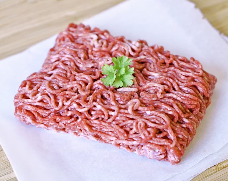 Raw Minced Meat or Beef Meat Stock Image - Image of dish, dinner: 107553065