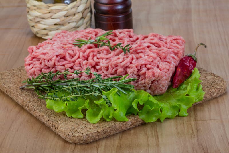 Raw minced meat stock image. Image of uncooked, texture - 50014455