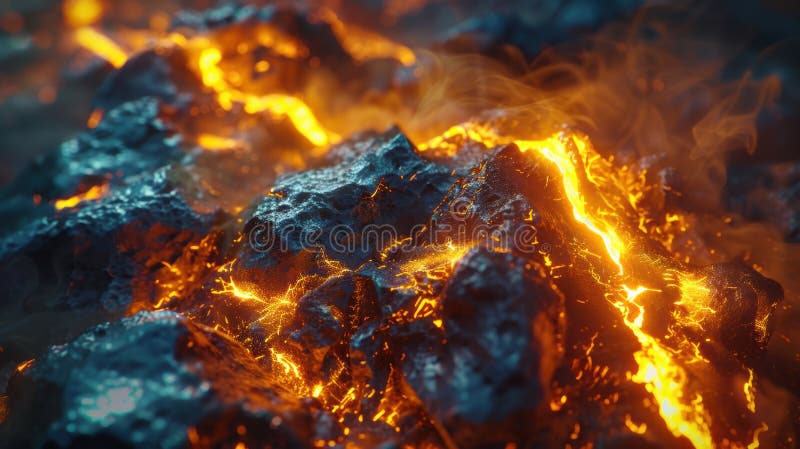 Raw Mineral Resources Extracted from Geological Formations. Stock Image ...