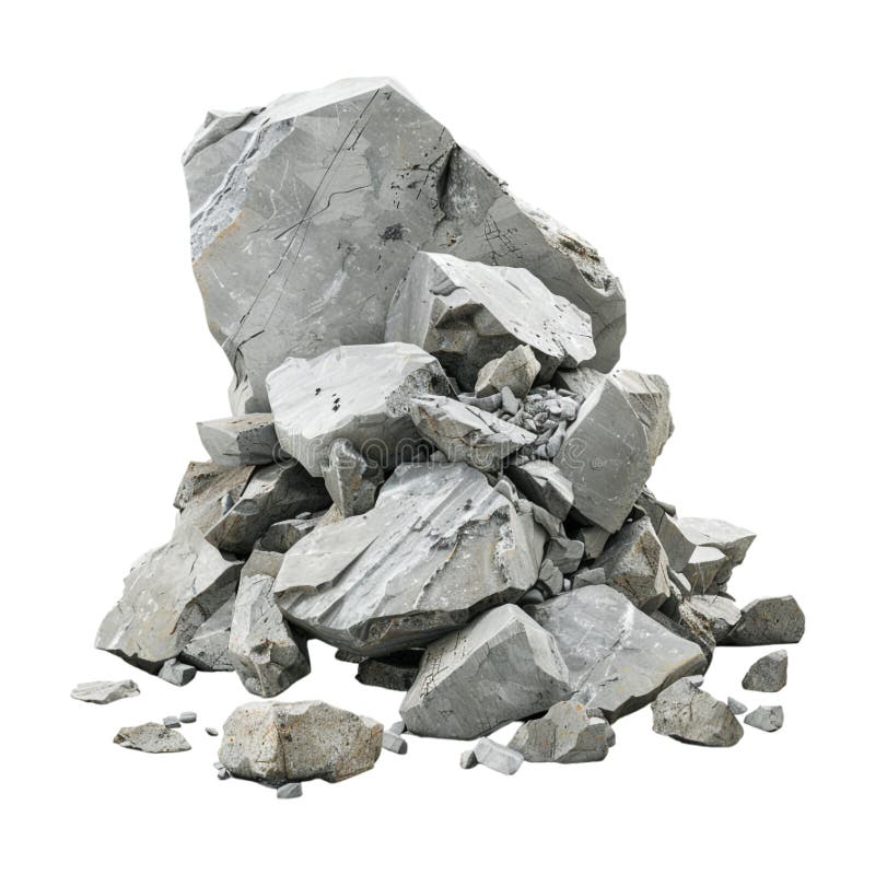 Raw Mountain Rocks Stack on Transparent Background - Ai Generated Stock ...