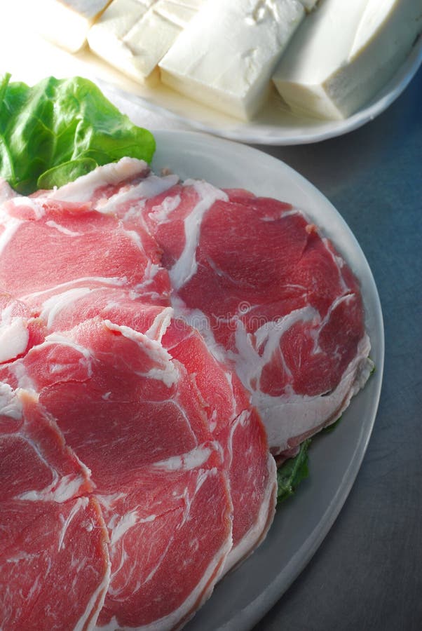 Raw mutton slice stock image. Image of vegetable, meat - 22656211