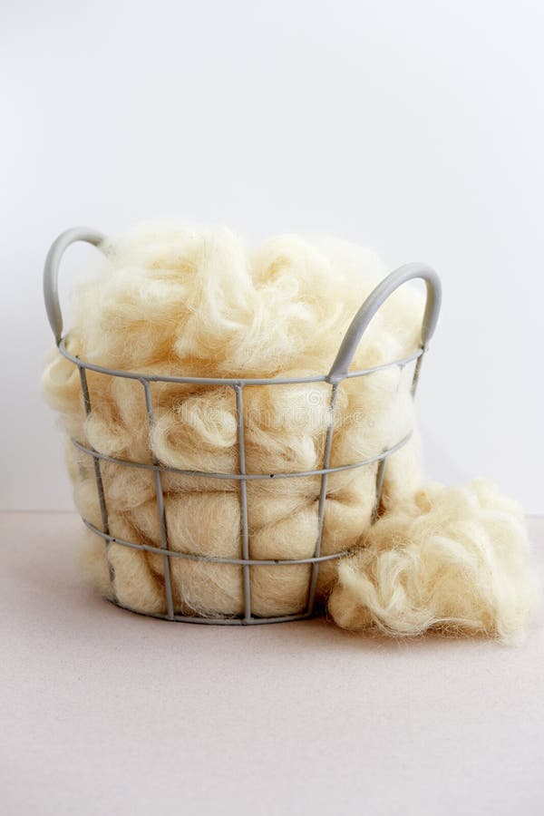 Raw Natural Wool Fiber stock image. Image of crafts, fluffy - 86924865