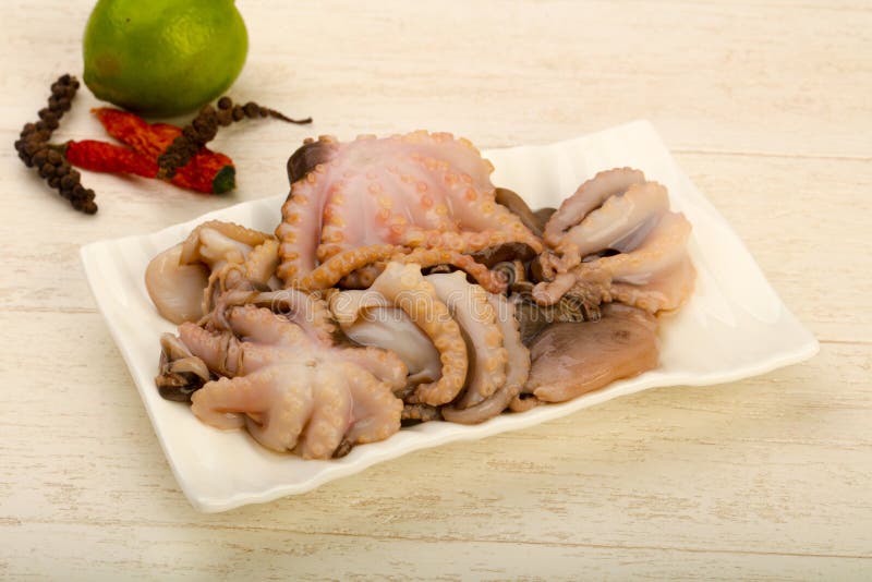 Raw octopus stock photo. Image of eating, food, japanese - 139288814