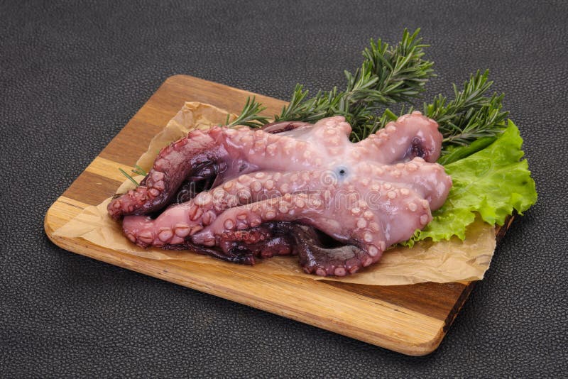 Raw Octopus Ready for Cooking Stock Image - Image of cuisine, food ...