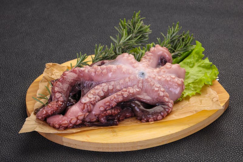 Raw Octopus Ready for Cooking Stock Image - Image of squid, gourmet ...