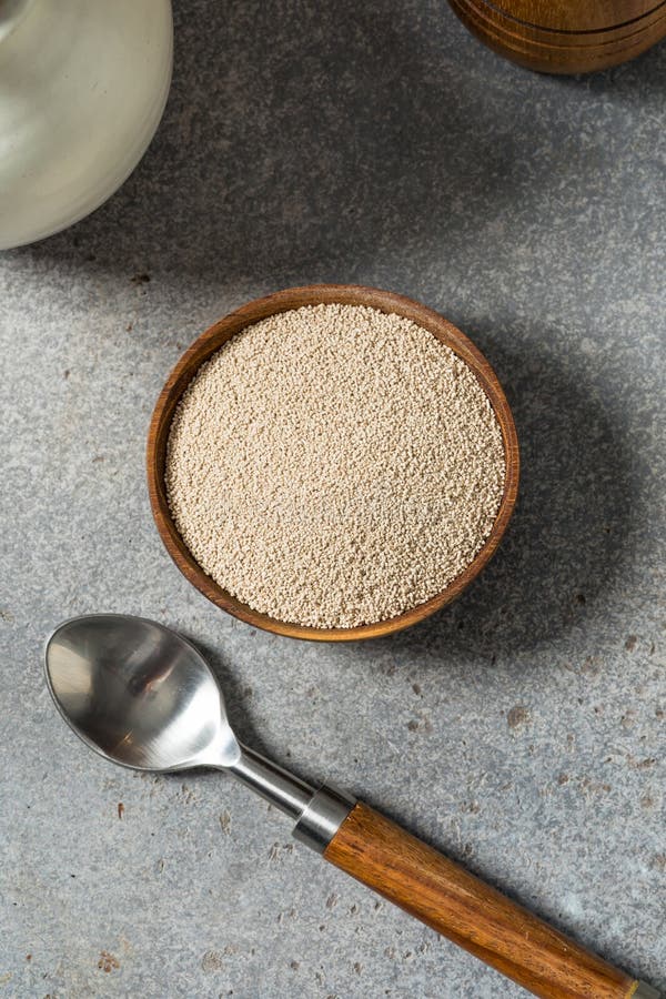 Raw Organic Active Dry Yeast Stock Photo - Image of healthy, kitchen ...