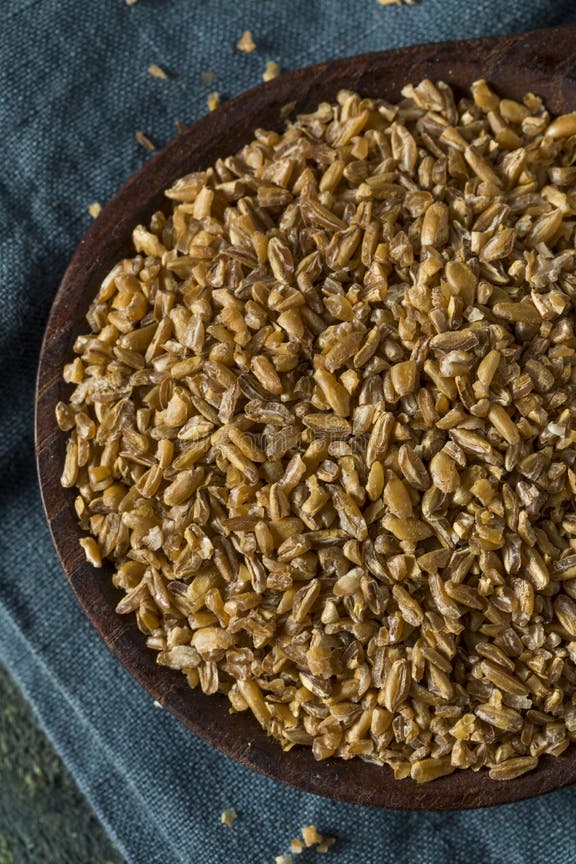 Raw Organic Brown Bulgar Wheat Stock Image - Image of crop, natural ...