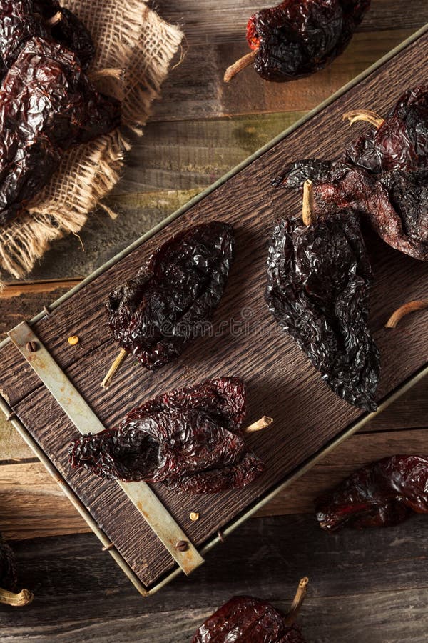 Raw Organic Dry Ancho Chili Stock Image - Image of salsa, pepper: 68654197
