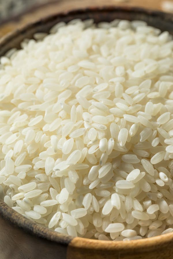 Raw Organic Dry White Rice stock photo. Image of long - 181667696