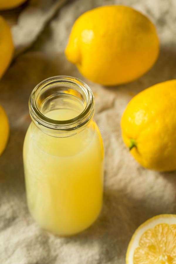 Raw Organic Fresh Lemon Juice Stock Image - Image of fresh, tasty ...