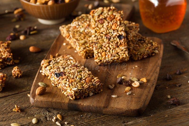 Raw Organic Granola Bars stock photo. Image of natural - 52491440