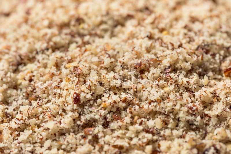 Raw Organic Hazelnut Flour stock photo. Image of pieces - 217468254