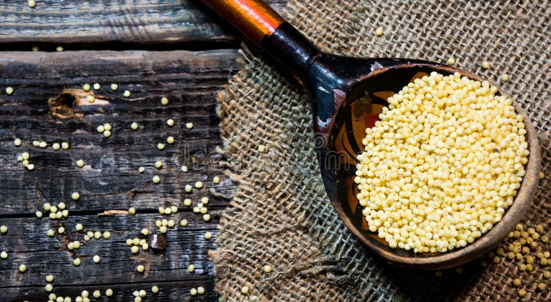 Millet uncooked stock photo. Image of seed, corn, maize - 171955974