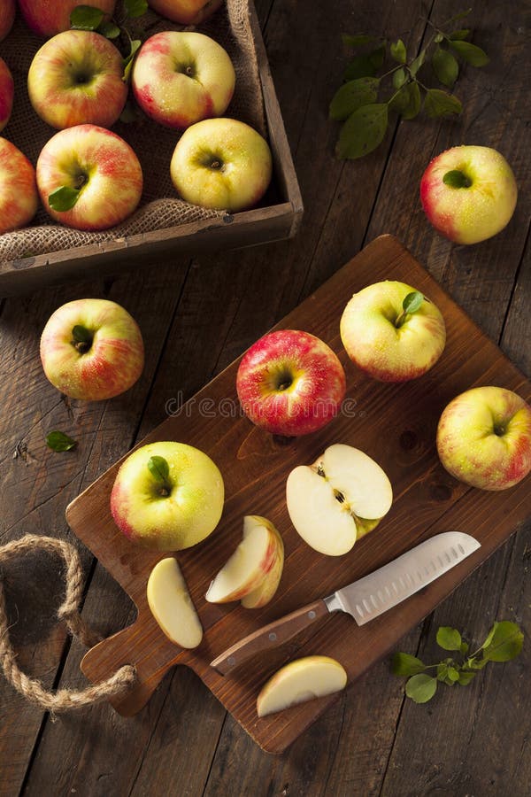 Raw Organic Honeycrisp Apples Stock Image - Image of eating, fresh ...