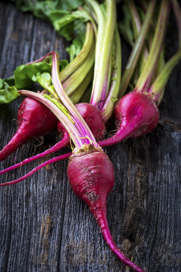 Chioggia Striped Beet on Wood Table Stock Photo - Image of organic ...