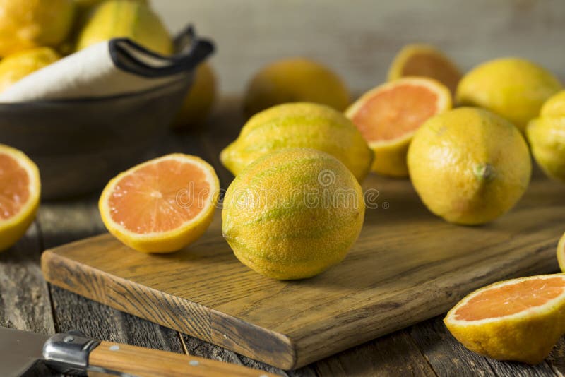 Raw Organic Pink Lemons stock photo. Image of organic - 85850374
