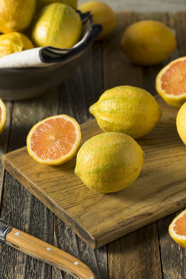 Raw Organic Pink Lemons stock image. Image of nature - 85850849