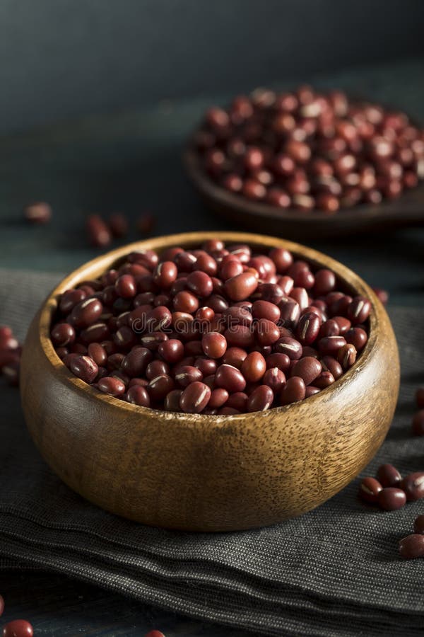 Raw Organic Red Adzuki Beans Stock Photo - Image of nature, fresh: 79012638