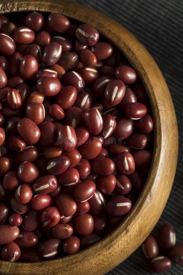 Raw Organic Red Adzuki Beans Stock Image - Image of asia, grain: 79012691